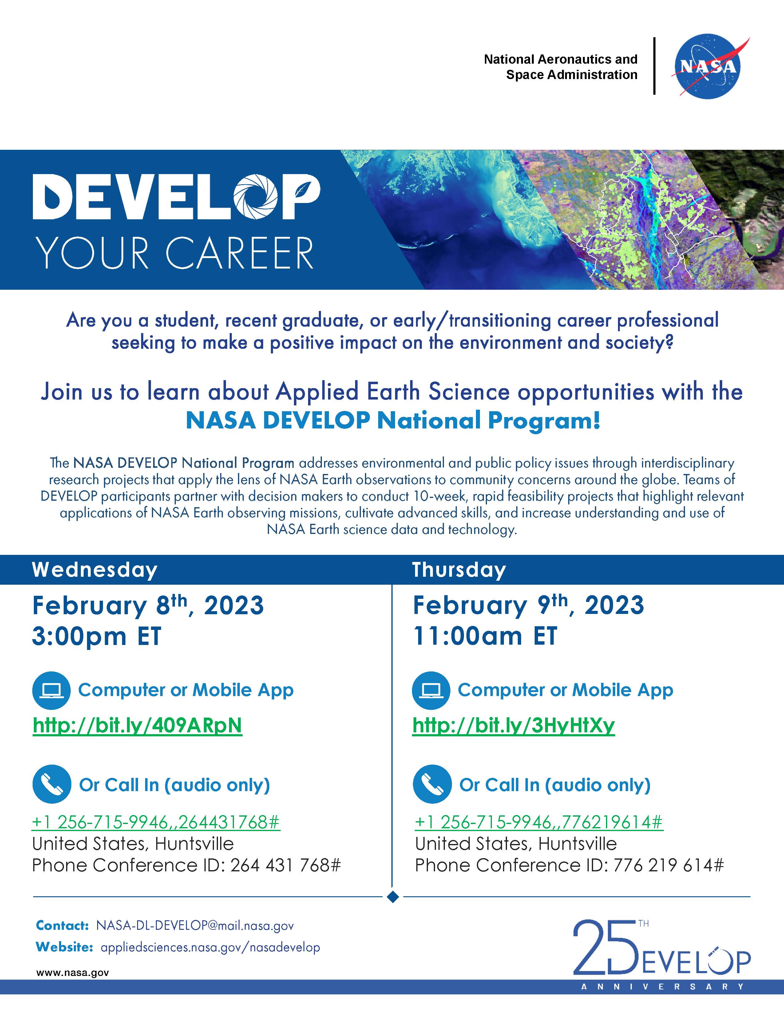 NASA DEVELOP National Program, NASA | ENR Jobs Board